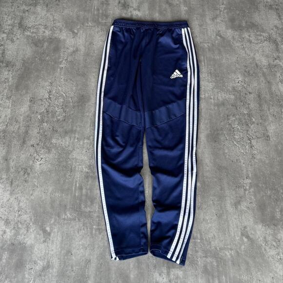 adidas | Pants | Adidas Navy Blue White Embroidered Technical ...